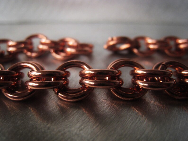 Copper Chain Necklace Mens Copper Jewelry Chunky Cable Chain - Etsy