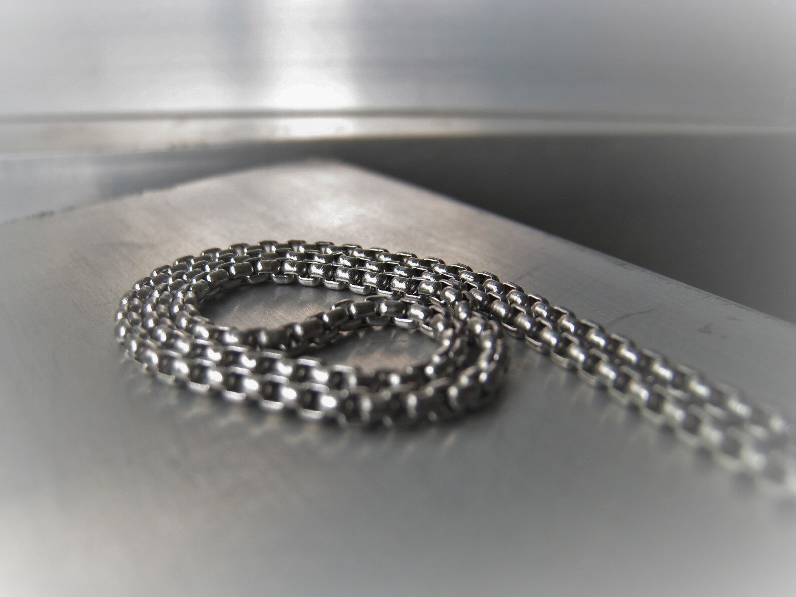 Stainless Steel Rolo Chain Necklace 2mm Square Rolo Belcher Chain ...