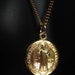 Gold St. Benedict Pendant Necklace Religious Statement Necklace Item No ...