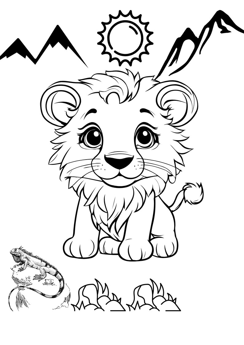 Combo 20 Coloring Pages-animals Theme PDF FREE Book Cover - Etsy
