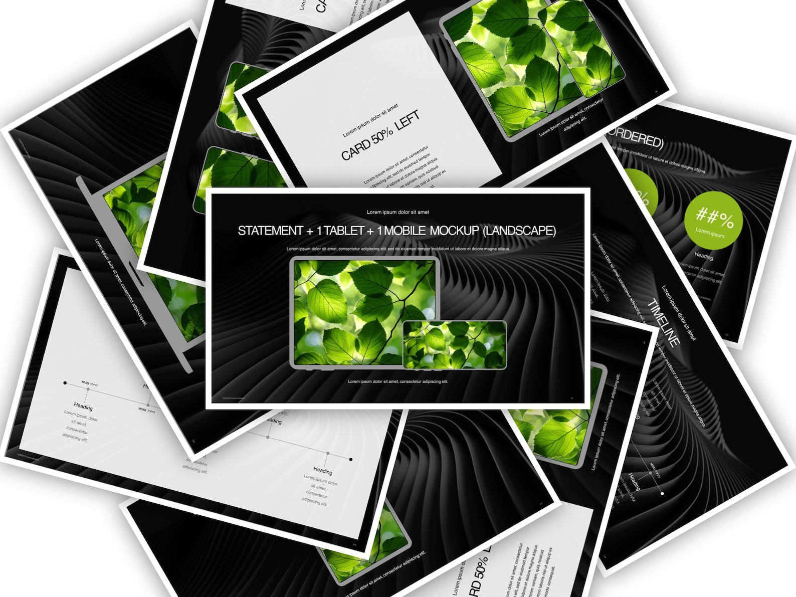 Dark Theme Google Slides Presentation Template | Professional Minimal ...