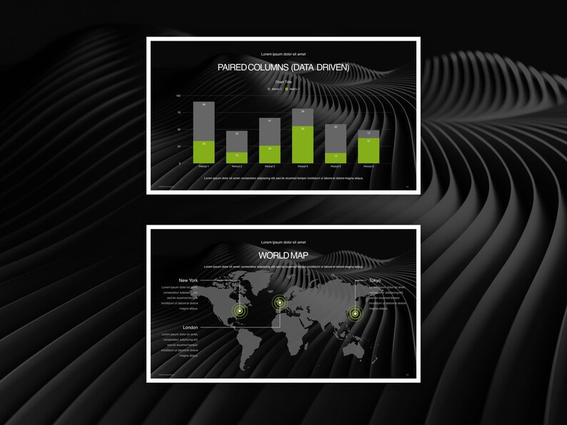 Dark Theme Google Slides Presentation Template | Professional Minimal ...