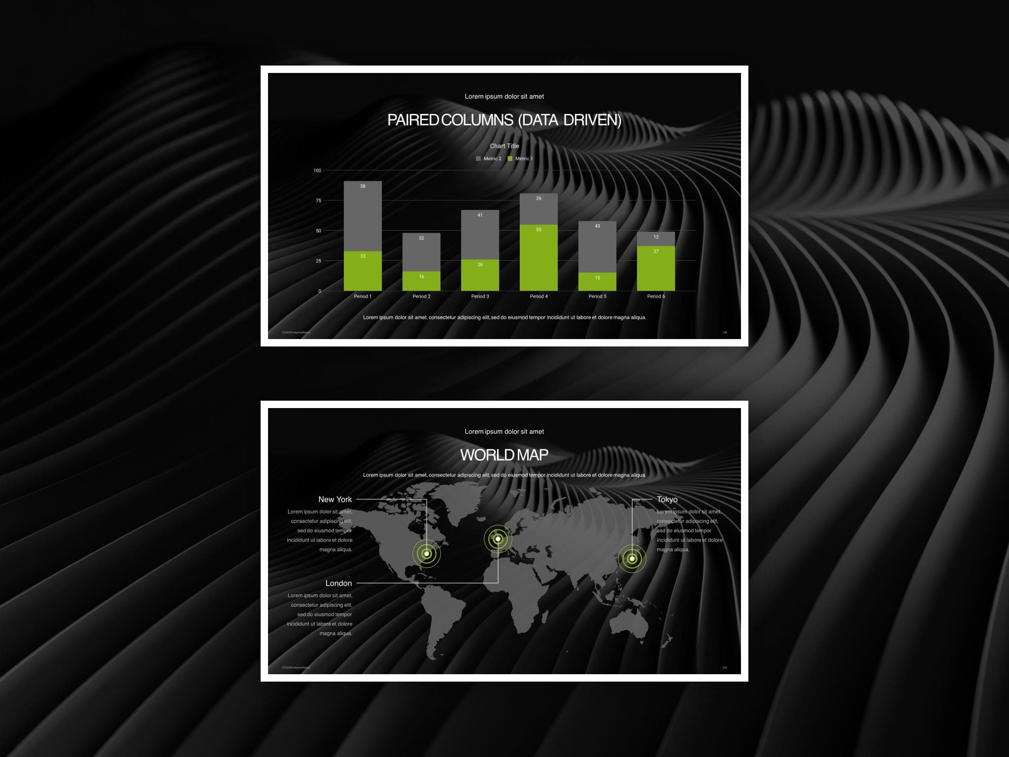 Dark Theme Google Slides Presentation Template | Professional Minimal ...