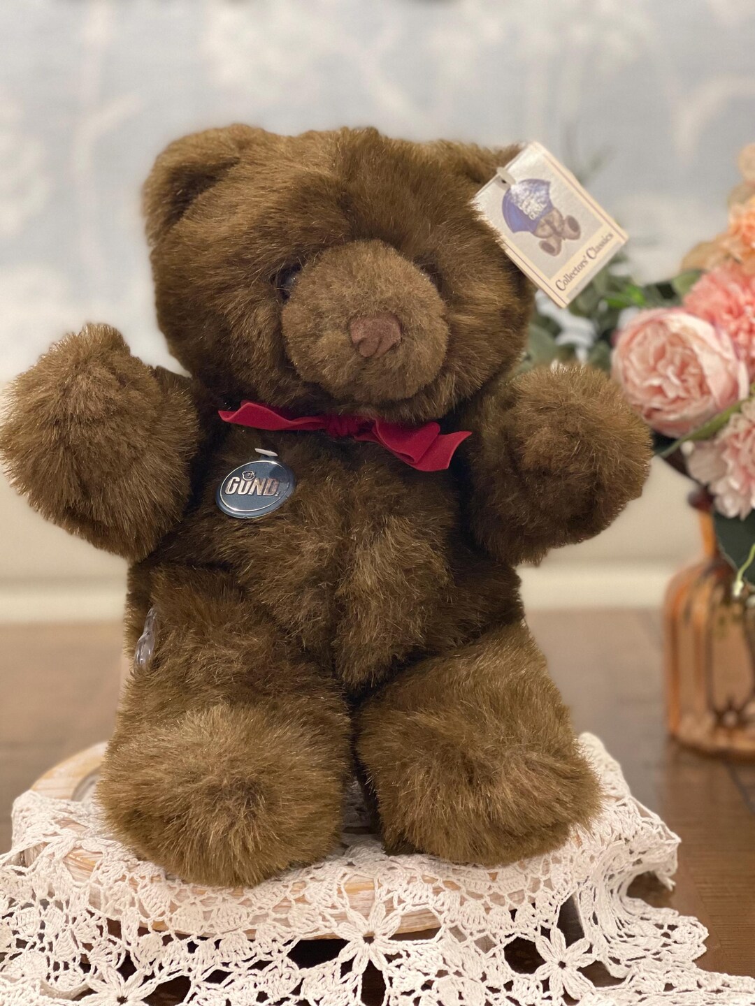 Vintage Gund Chocolate Truffle Collectors Bear With Tag 1983 Etsy UK