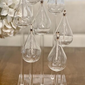 Vintage MCM Belag Hand Blown Tear Drop Glass Tier Oil Lamp - Etsy