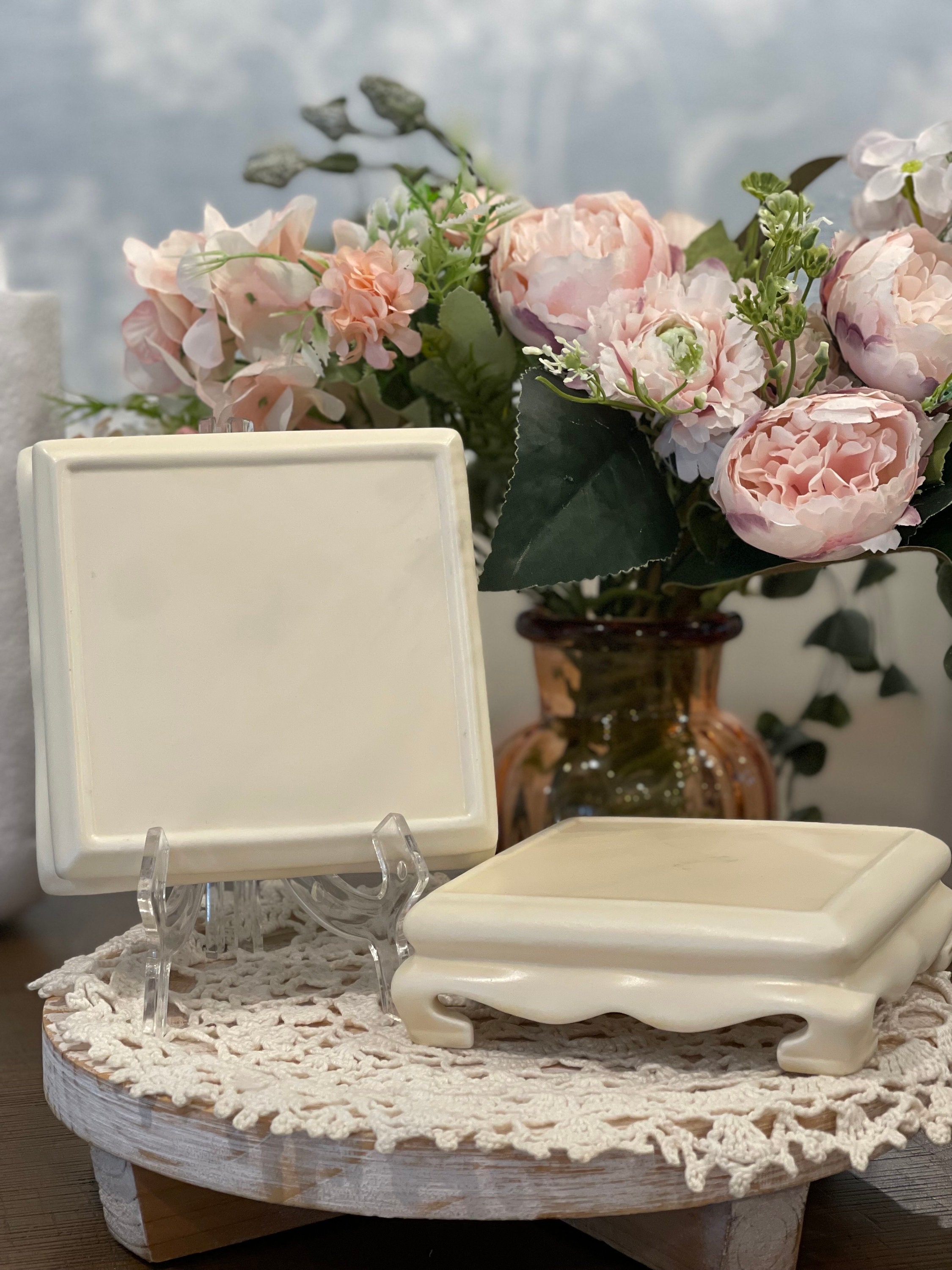 Laura Ashley Ceramic Display Risers for Vases Candle Figurine - Etsy