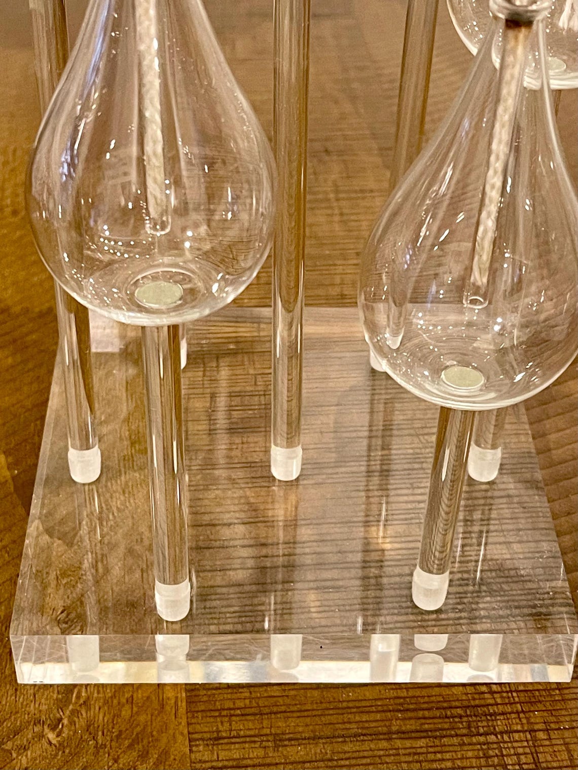 Vintage MCM Belag Hand Blown Tear Drop Glass Tier Oil Lamp - Etsy