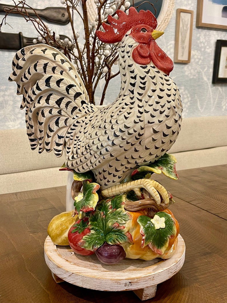 Fitz and Floyd 16 Gardening Gourmet Rooster - Etsy