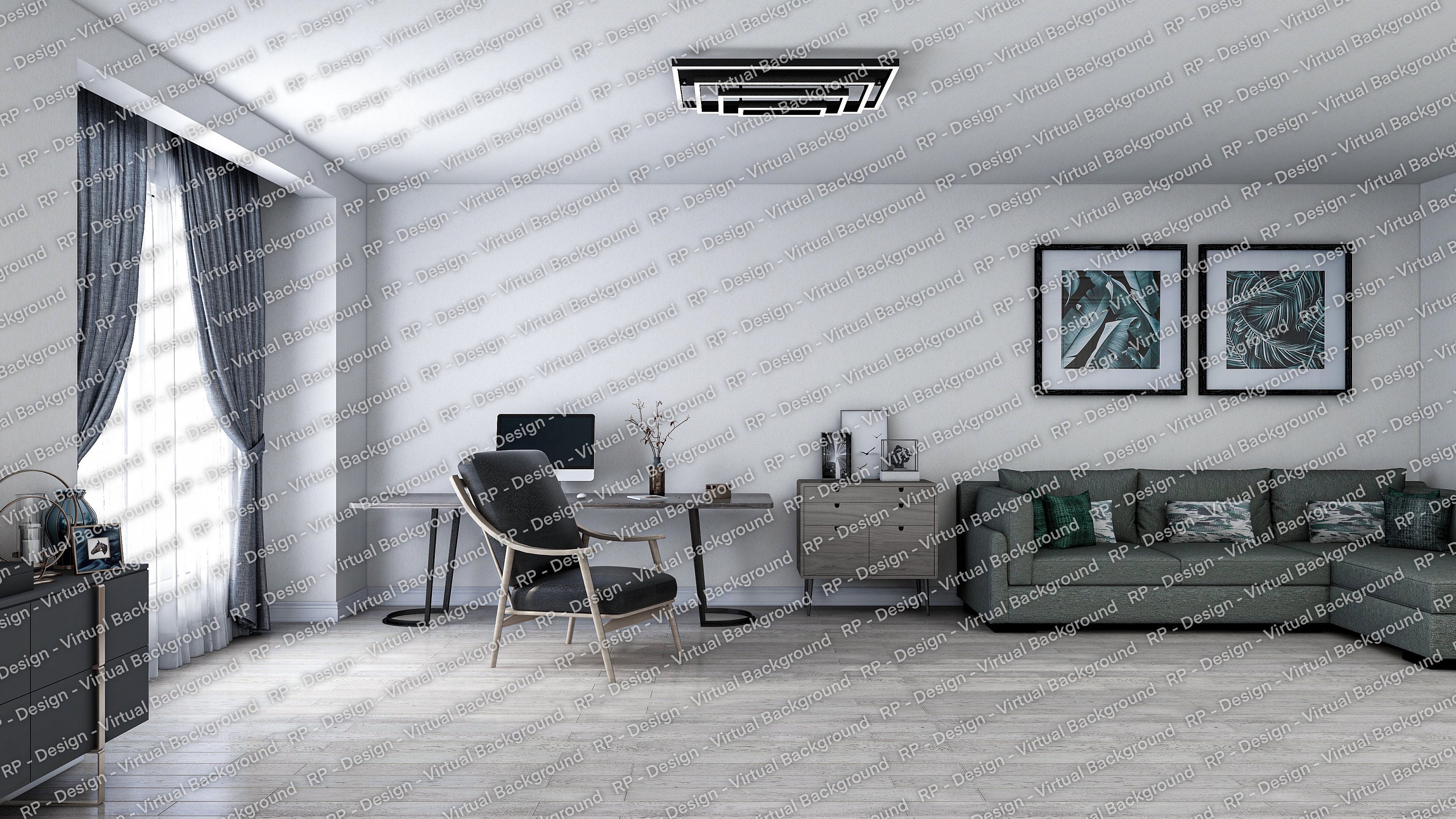 4K HQ Virtual Background for Online Video Conference zoom Meetings Etc ...