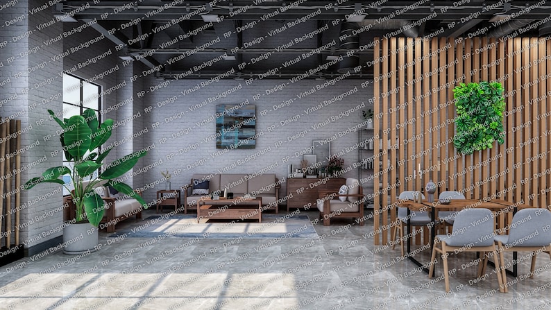 4K HQ Virtual Background for Online Video Conference zoom Meetings Etc ...