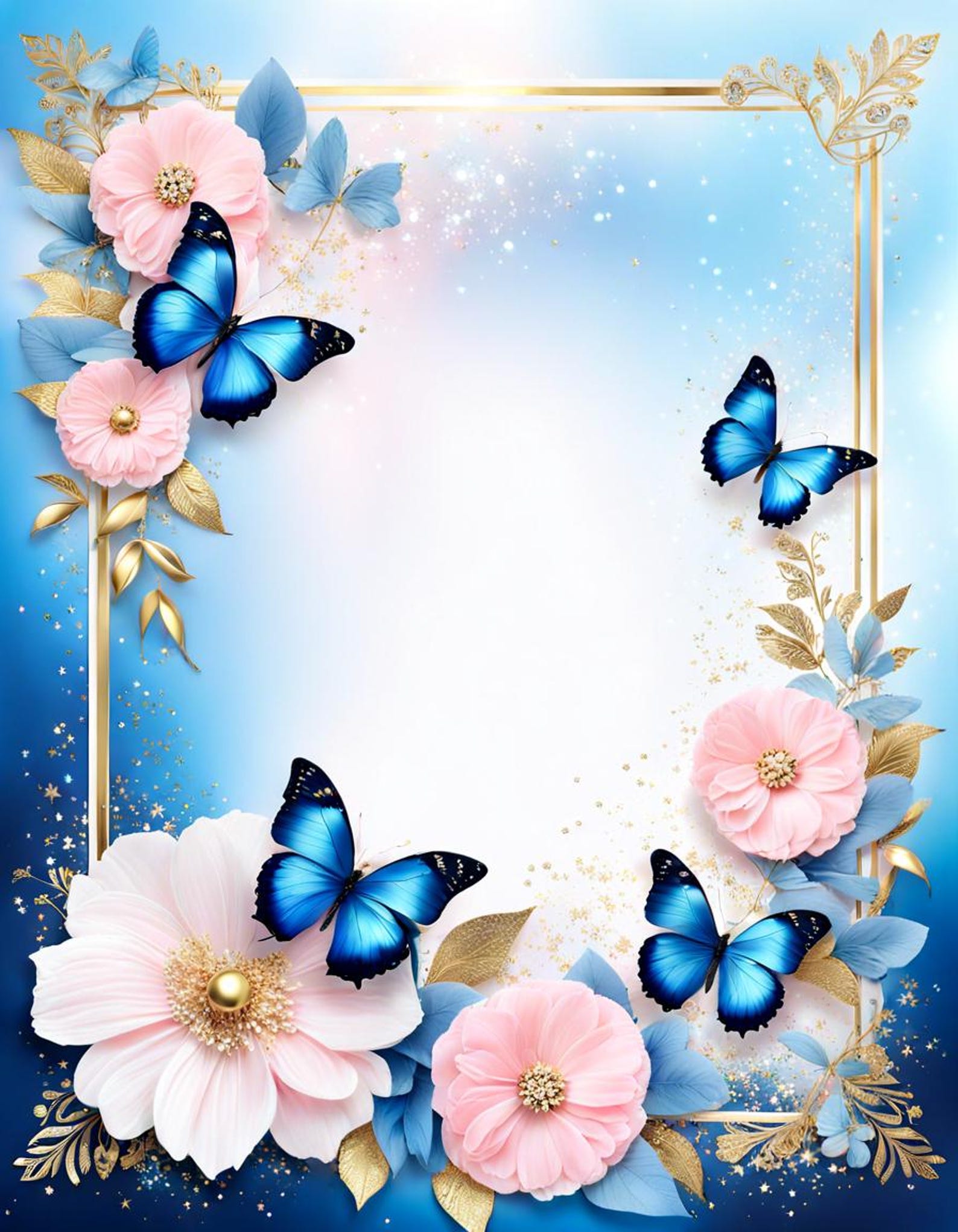 Blue Butterfly Frames - Etsy