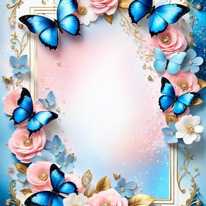 Blue Butterfly Frames - Etsy