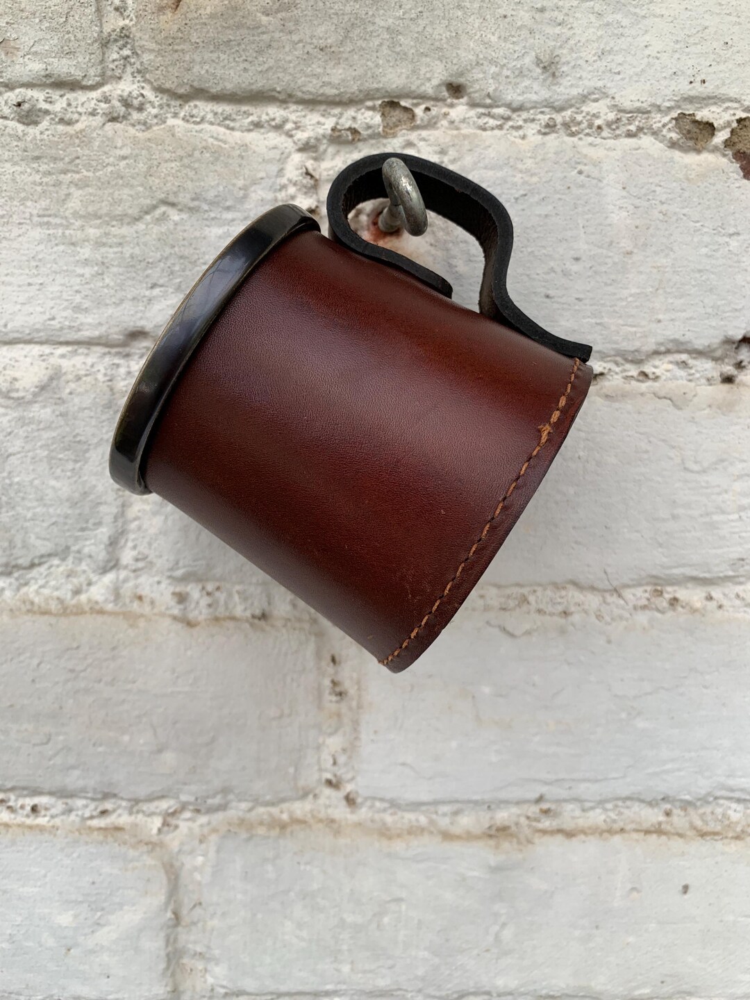 Leather Drinking Jack Tudor Style With Ceramic Insert - Etsy