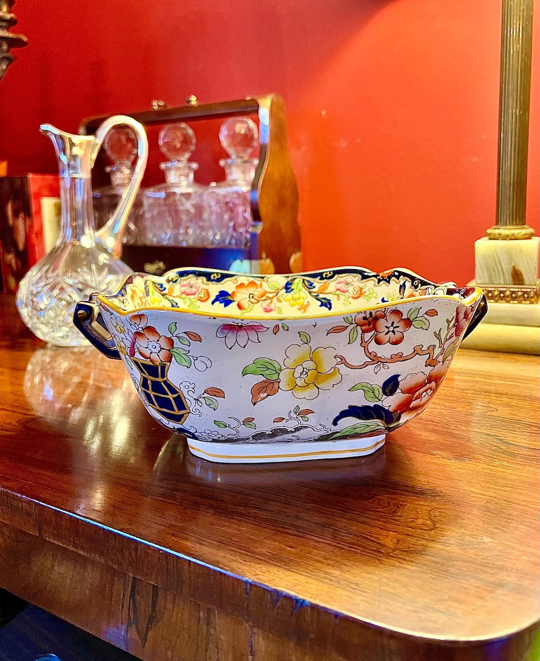 Masons Ironstone Serving Bowl Mandarin Design 1890s - Etsy