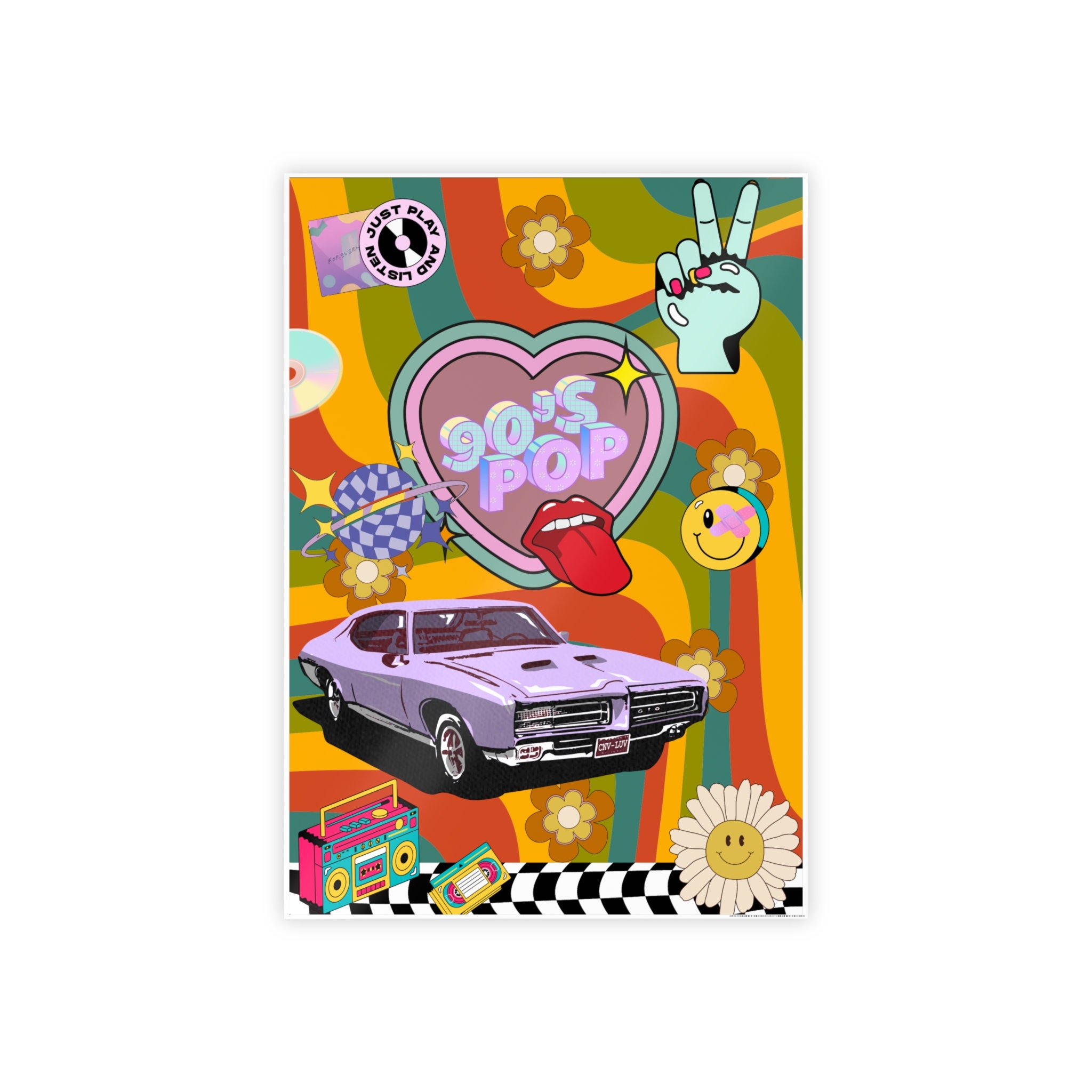 90's Pop Style Gloss Posters - Etsy