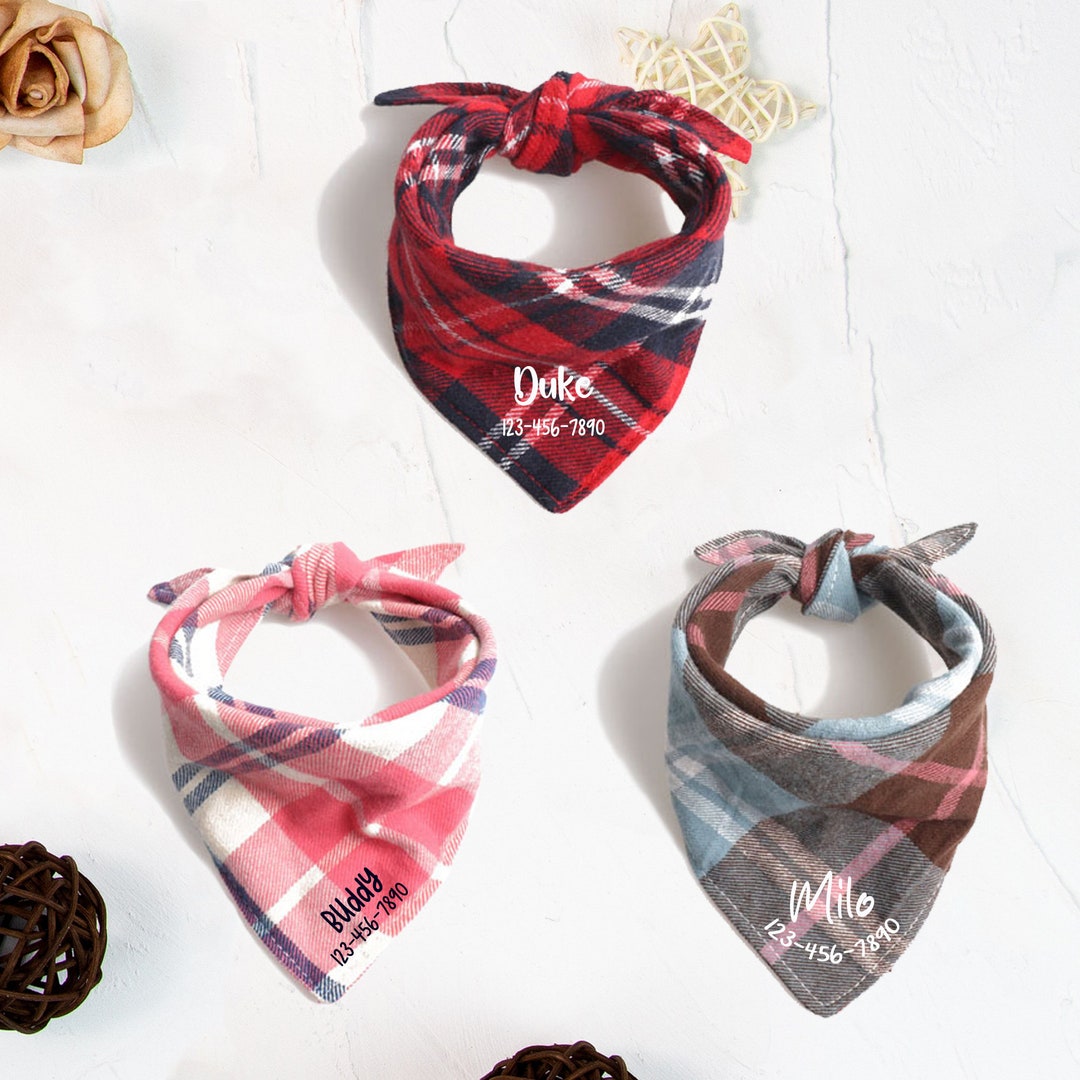 Personalized Embroidered Pet Bibs,personalized Pet Bib Scarf, Custom ...