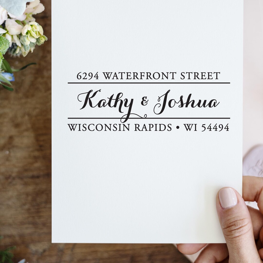 CUSTOM ADDRESS STAMP - Eco Friendly & Self Inking Return Address Stamp ...