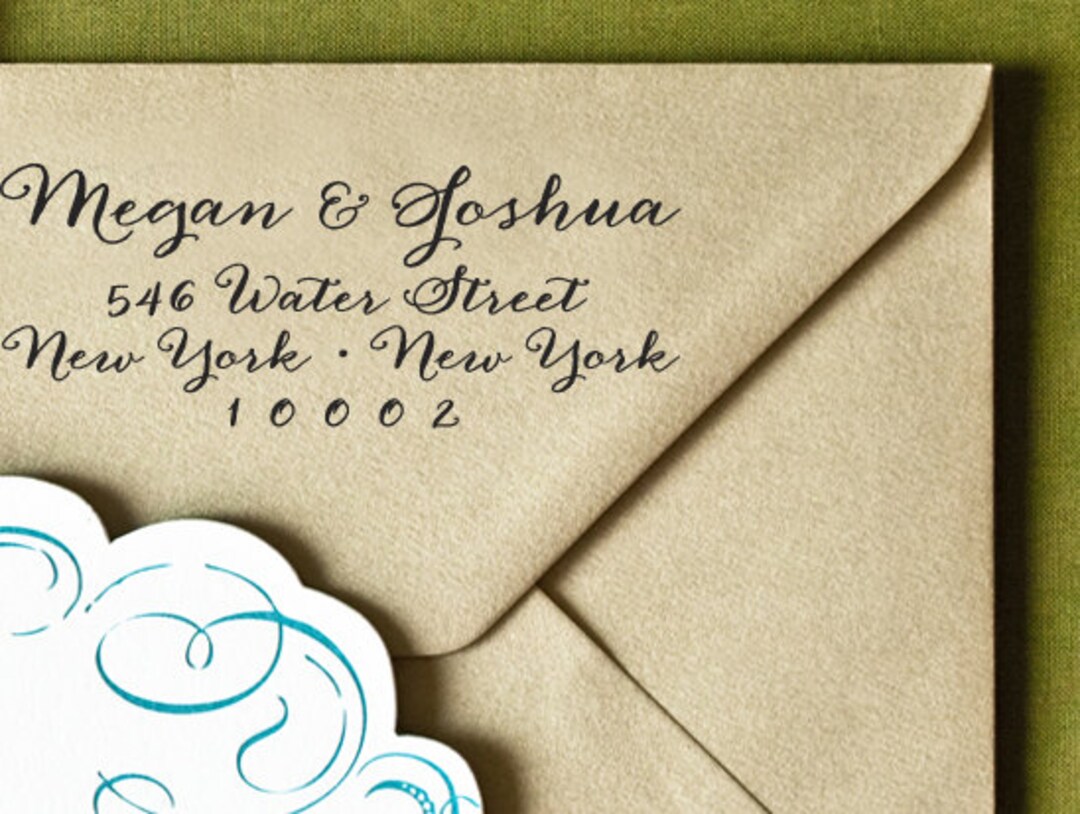 CUSTOM ADDRESS STAMP With Proof From Usa, Eco Friendly Self-inking ...