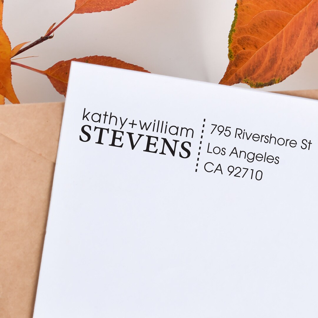 Custom Address Stamp, Custom Stamp, Business Stamp, Eco Friendly Self ...