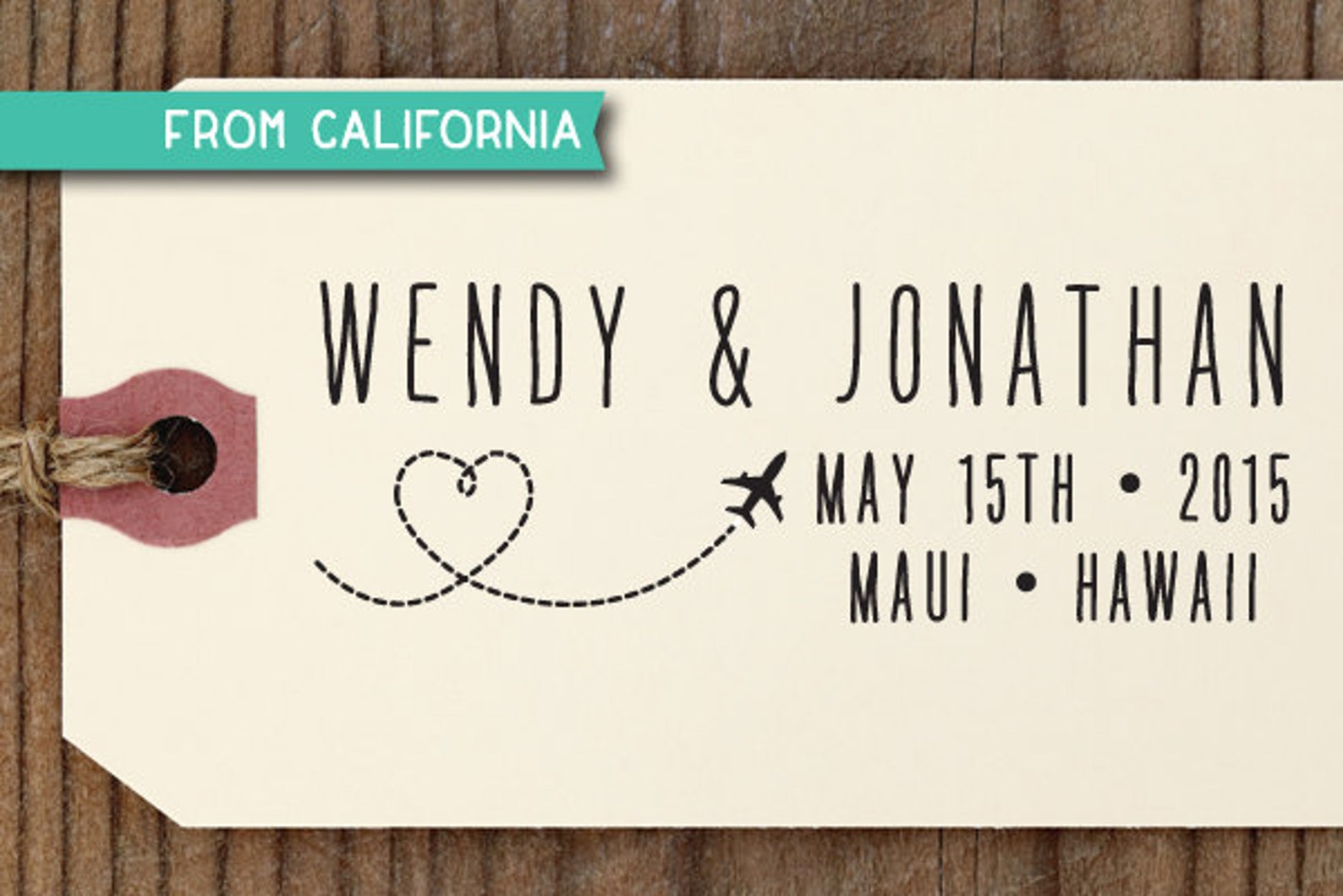 Custom Airplane Address Stamp: Travel Save the Date, Self Inking - Etsy
