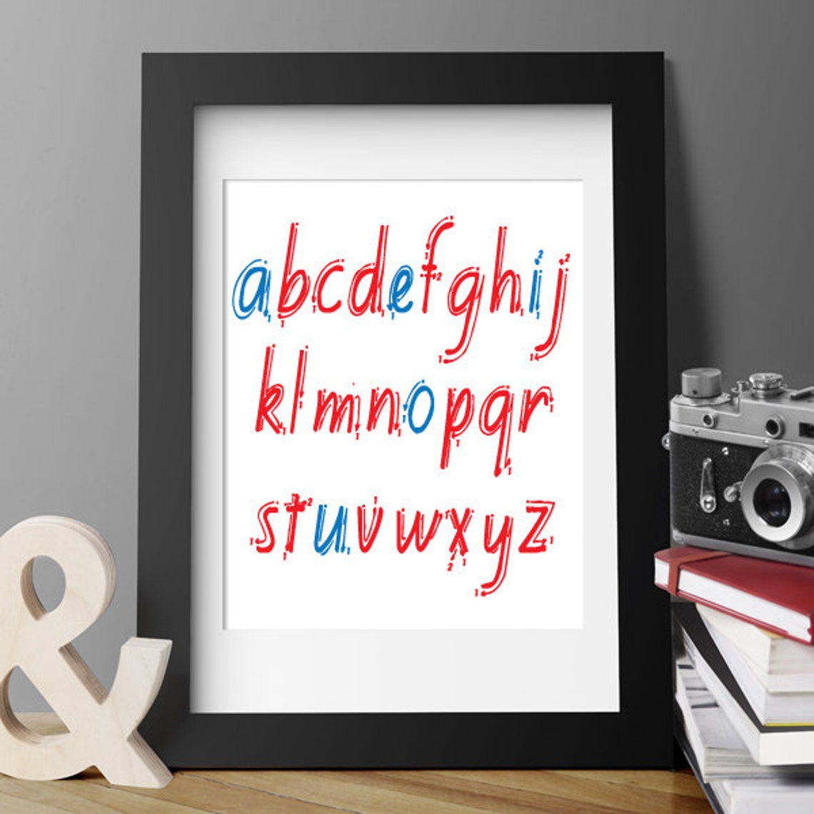 PRINTABLE ART Montessori ALPHABET Poster Vowels Wall Art - Etsy