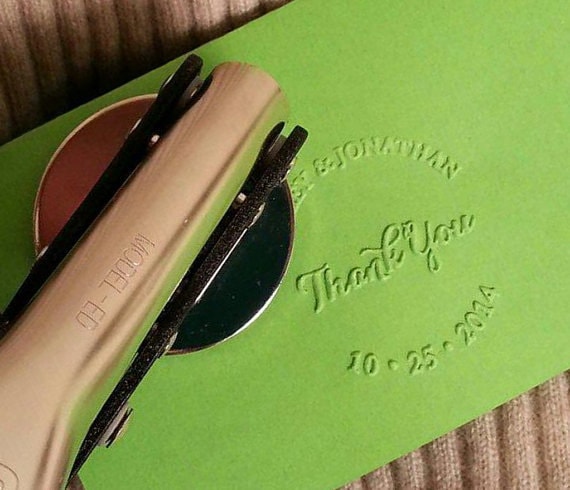CUSTOM EMBOSSER Wedding Embosser Logo Embosser Business - Etsy