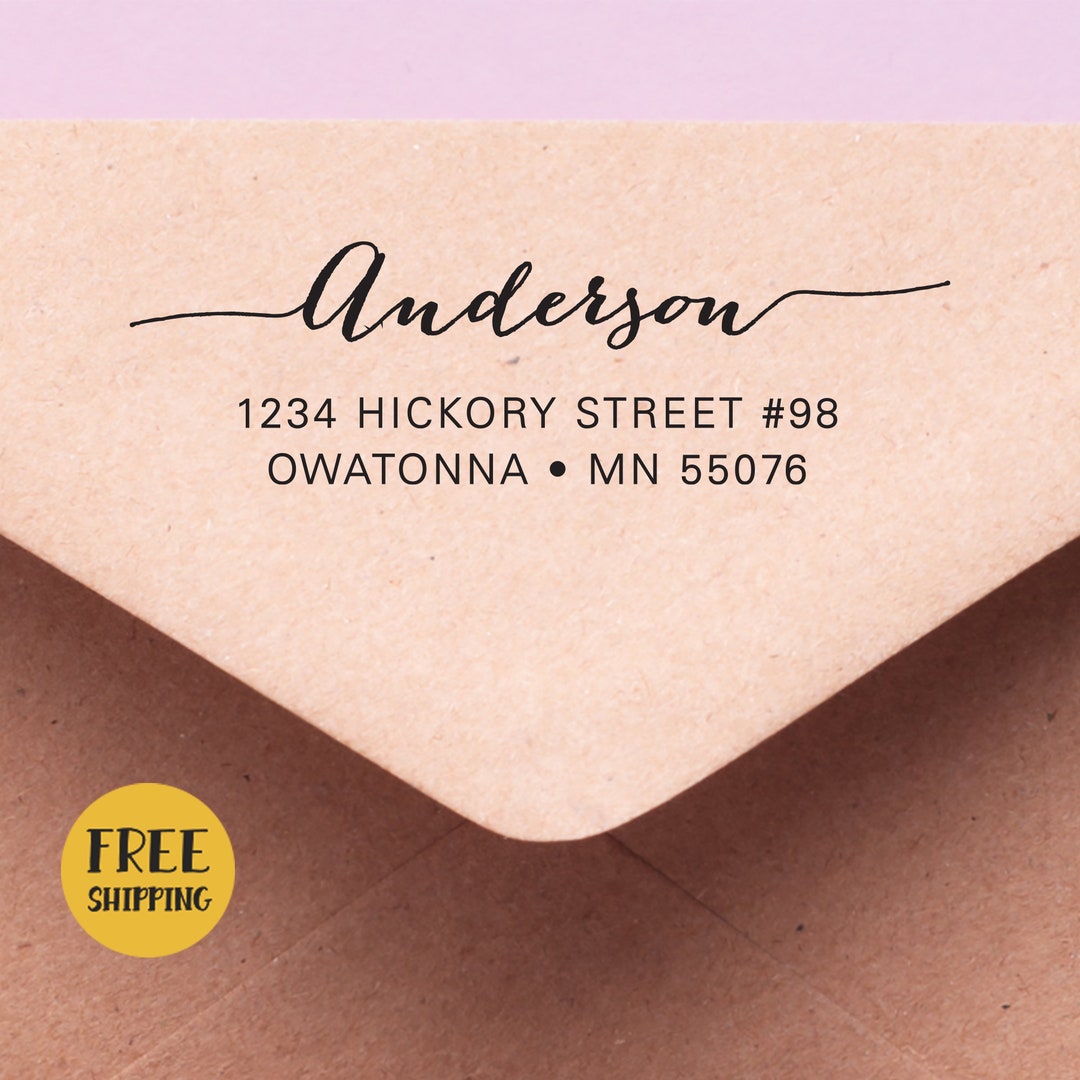 BEST QUALITY & REVIEWS Custom Address Stamp, Address Stamp, Return ...