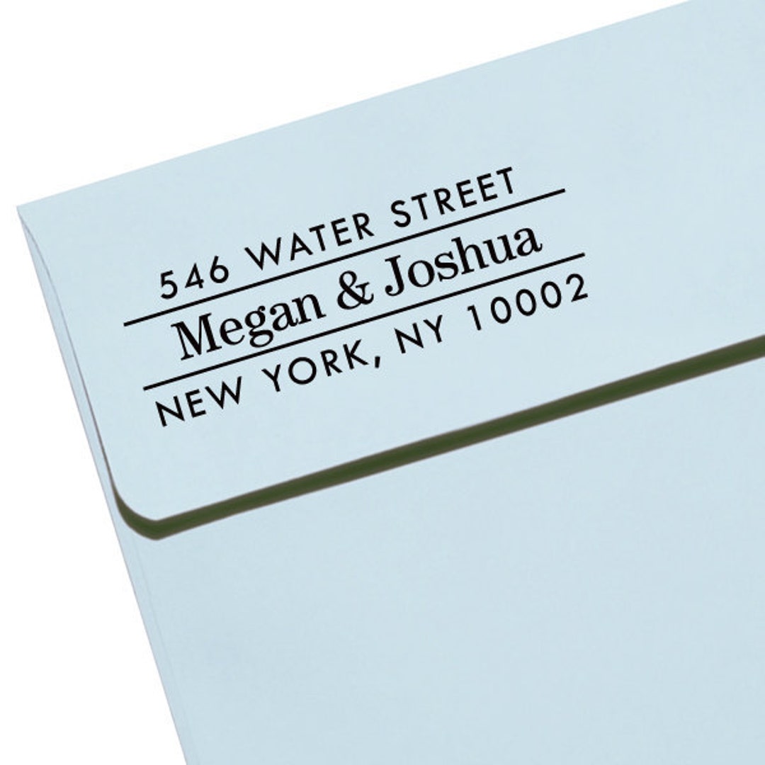 CUSTOM SELF INKING Address Stamp, Custom Address Stamp, Return Address ...