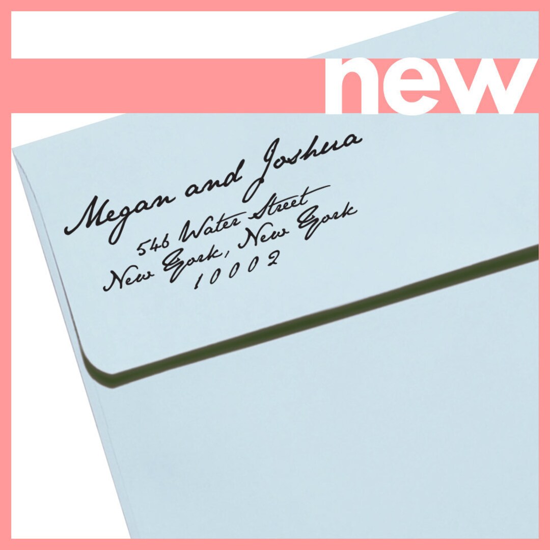 Custom Personalized Self Inking Address Stamp Wedding Gift, Return ...