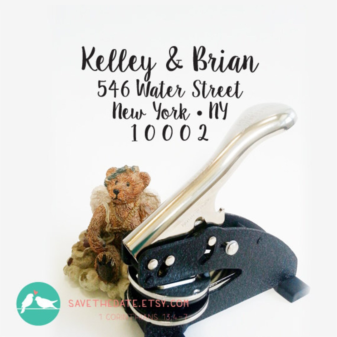 CUSTOM EMBOSSER, Wedding Embosser, Logo Embosser, Business Embosser ...