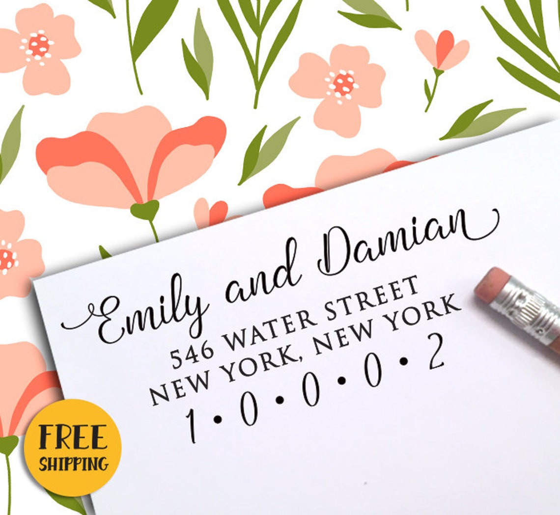 Self Inking Return Address Stamp Self Inking Address Stamp - Etsy