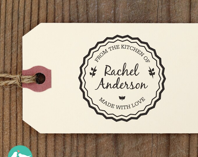 From the Kitchen of Stamp Cooked With Love by Stamp Chopping Board Logo ...