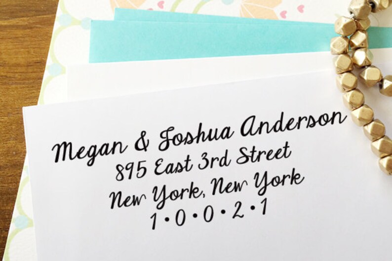 CUSTOM SELF INKING Address Stamp Custom Address Stamp Return | Etsy