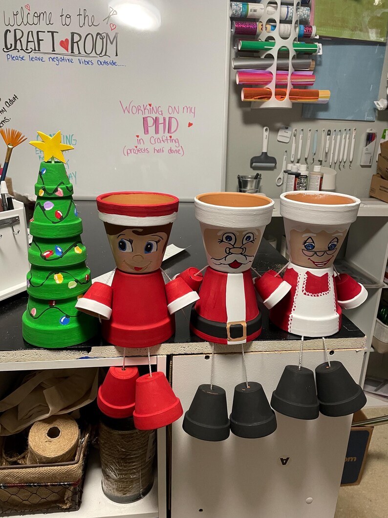 Flower Potties Christmas - Etsy