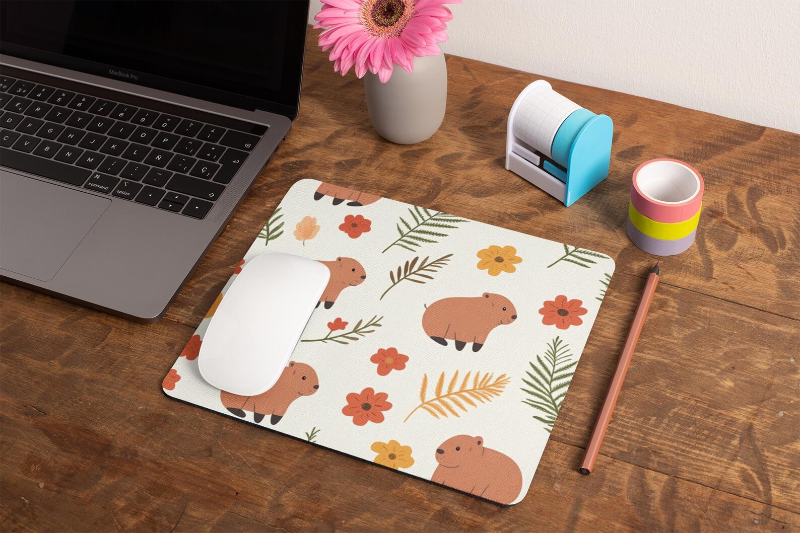 Capybara Mouse Pad - Cute Capybara Gift Mouse Pad - Capybara Gift ...