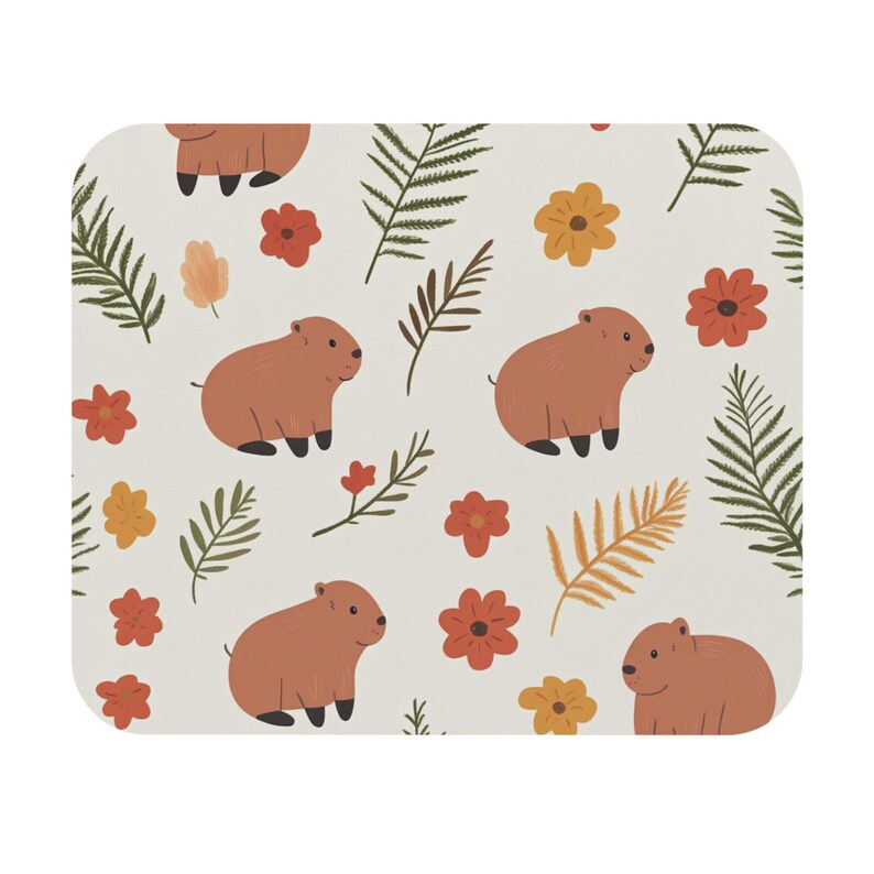 Capybara Mouse Pad - Cute Capybara Gift Mouse Pad - Capybara Gift ...