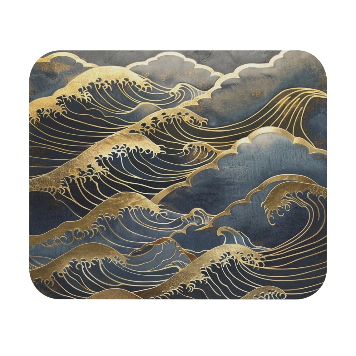 Mouse Pad Wave Pattern Office Gift Mouse Pad Art Japanese Waves ...