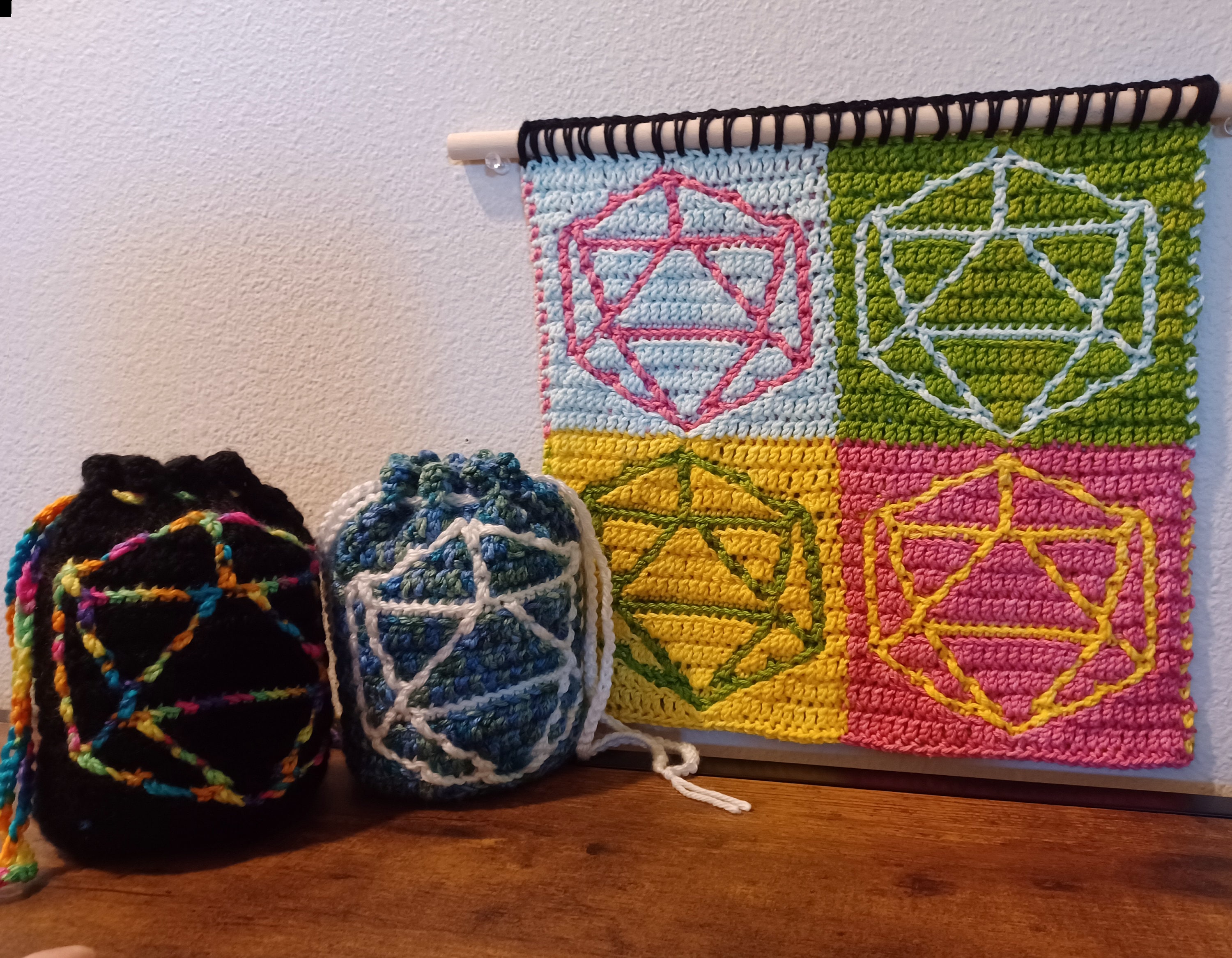 D&D D20 Mosaic Crochet Pattern - Etsy