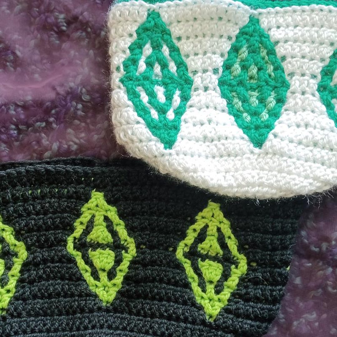 Plumbob Set Mosaic Crochet Pattern - Etsy