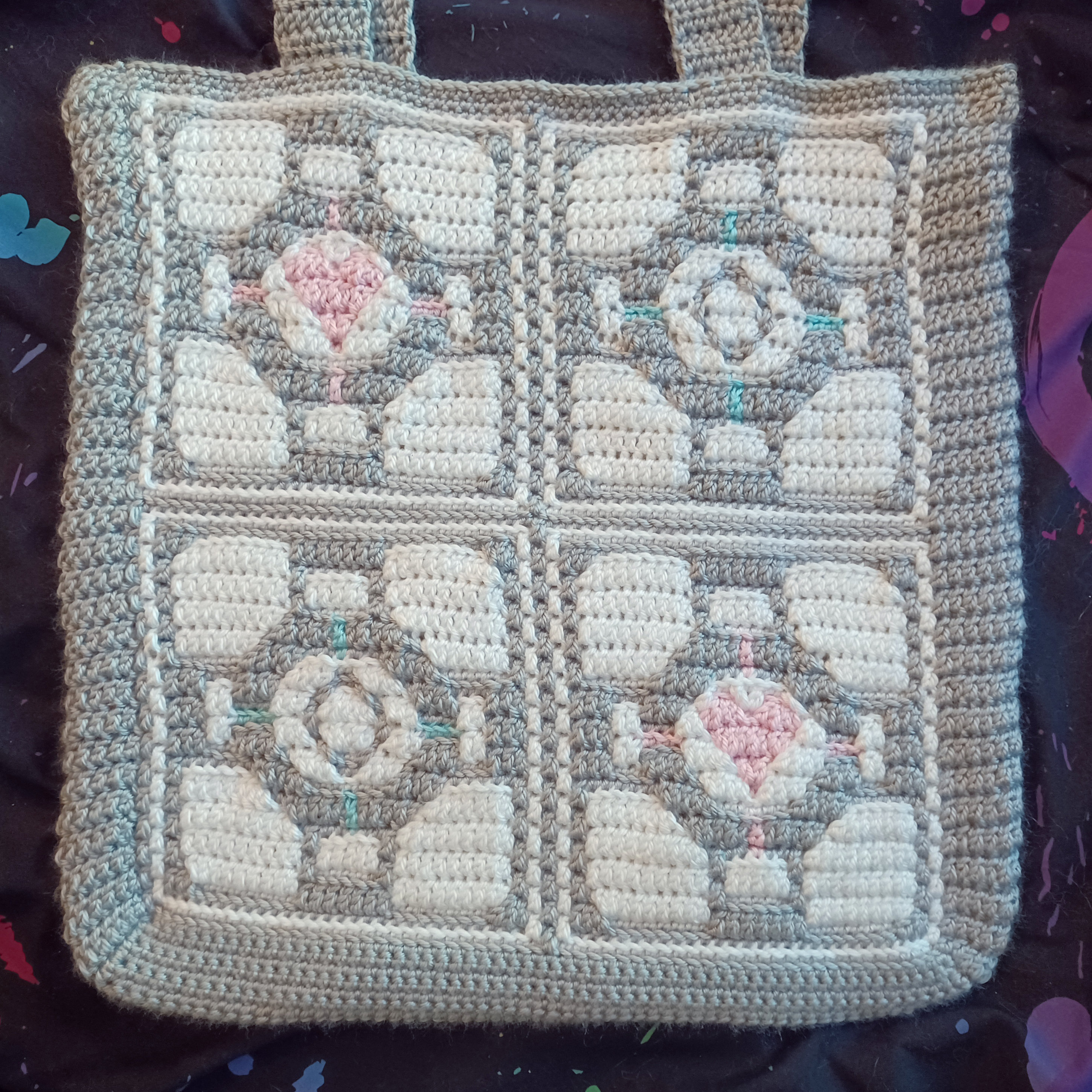 Portal Cubes Mosaic Crochet Pattern - Etsy