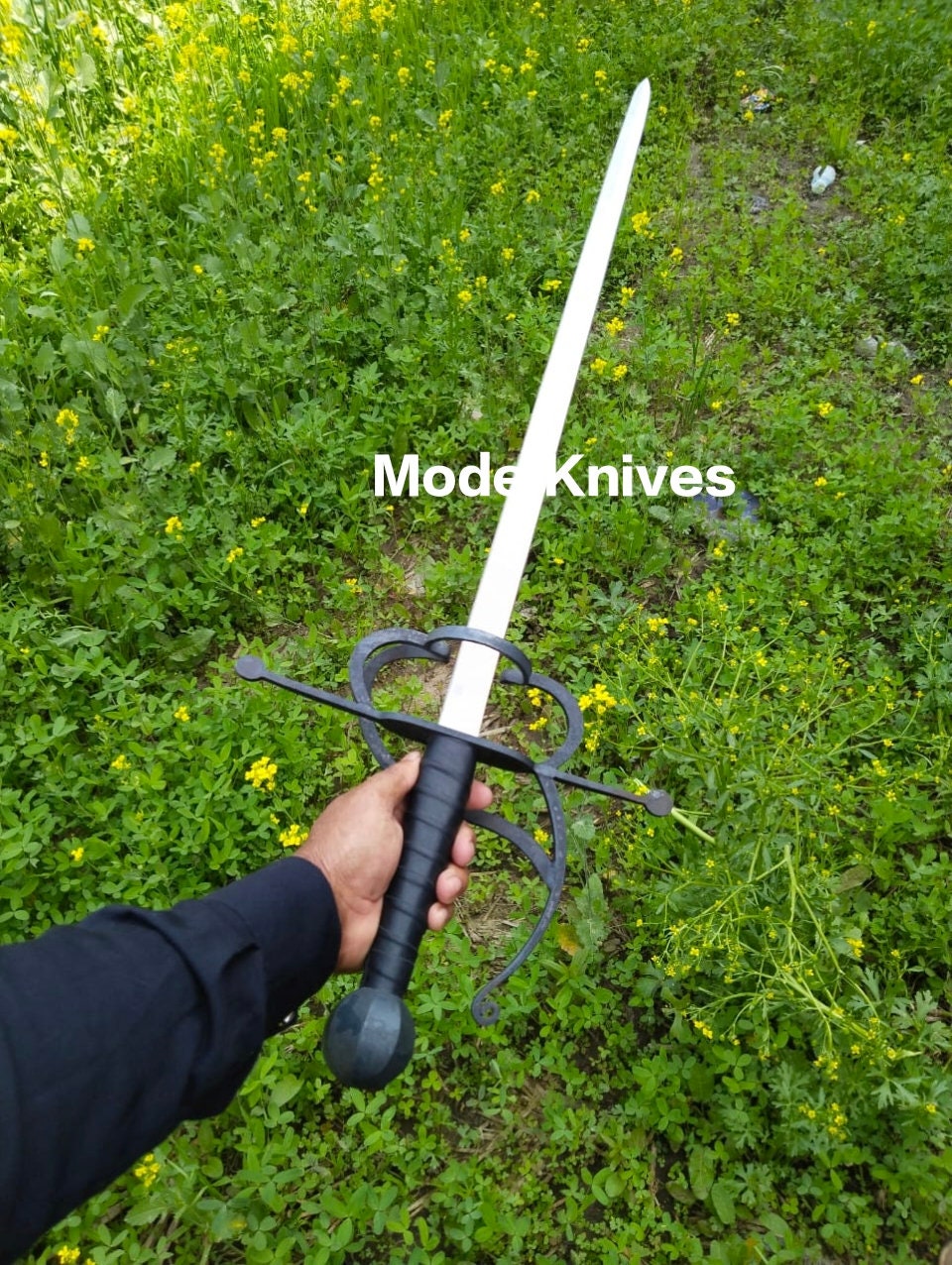 Custom Handmade Carbon Steel Medieval Standard Rapier Sword With ...