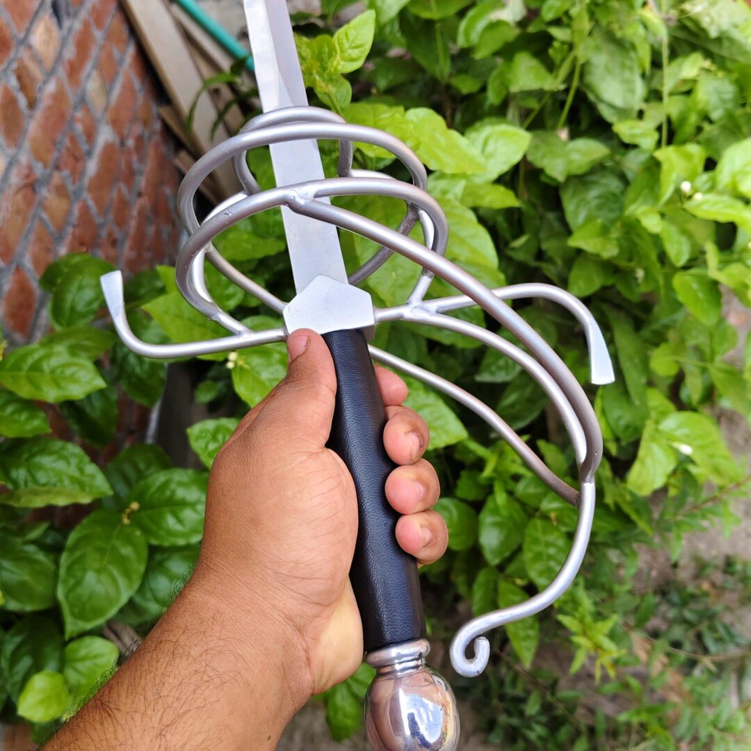 37 Inches Rapier Sword High Carbon Steel With Leather Wrapped Handle ...