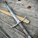 Handmade Carbon Steel Medieval Long Sword With Custom Made Scabbard ...