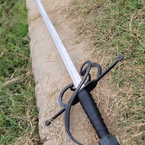 Custom Handmade Carbon Steel Medieval Standard Rapier Sword With ...