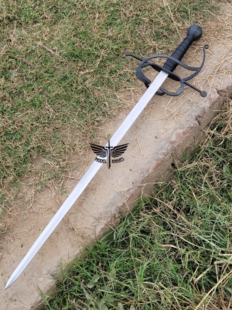 Custom Handmade Carbon Steel Medieval Standard Rapier Sword With ...