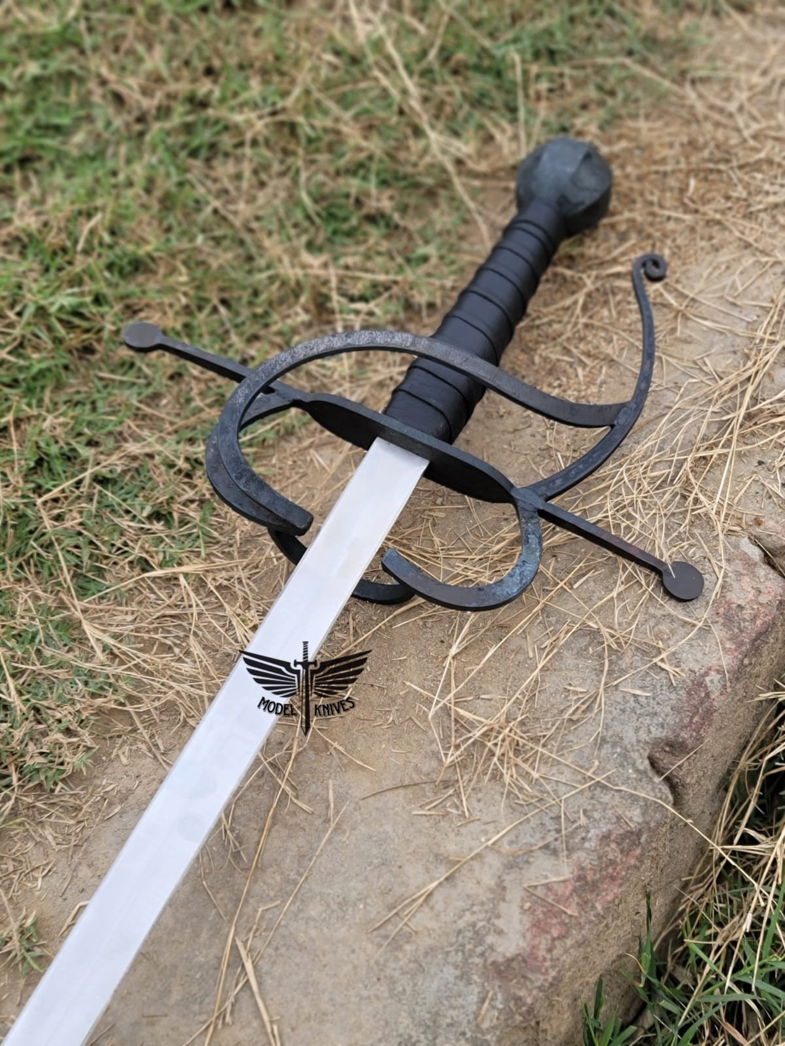 Custom Handmade Carbon Steel Medieval Standard Rapier Sword With ...