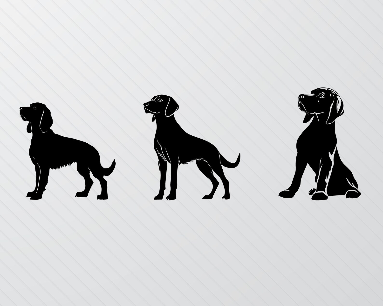 Bracco Italiano SVG Bundle: Dog Silhouette Clipart (PNG, Vector) - Etsy