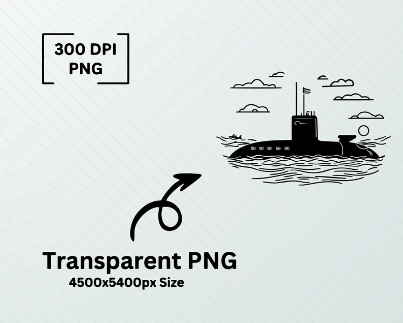 Submarine Svg, Submarine Png, Submarine Clipart, Silhouette, Decal ...