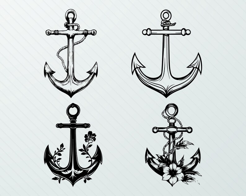 Anchor Svg, Anchor Png, Anchor Clipart, Anchor Silhouette, Anchor Decal ...