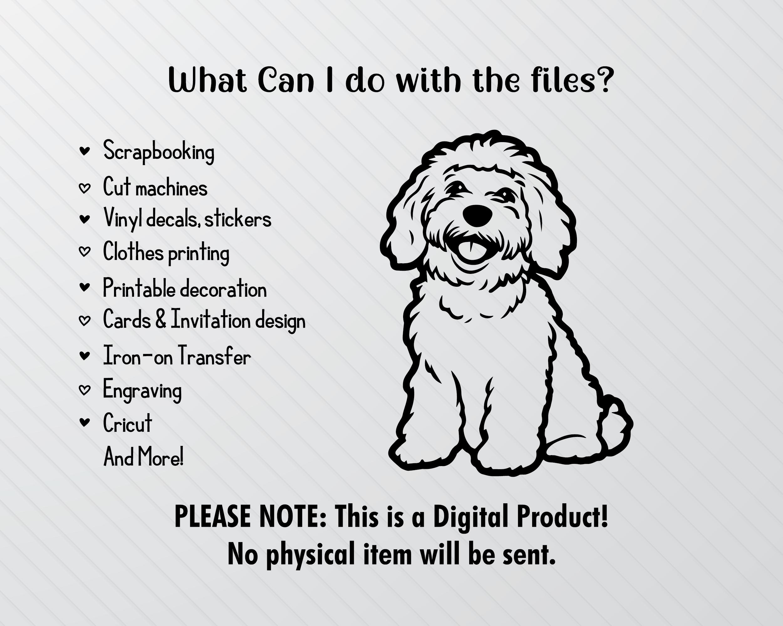 Whoodle Hund SVG, Whoodle Silhouette geschnitten Datei für Cricut ...